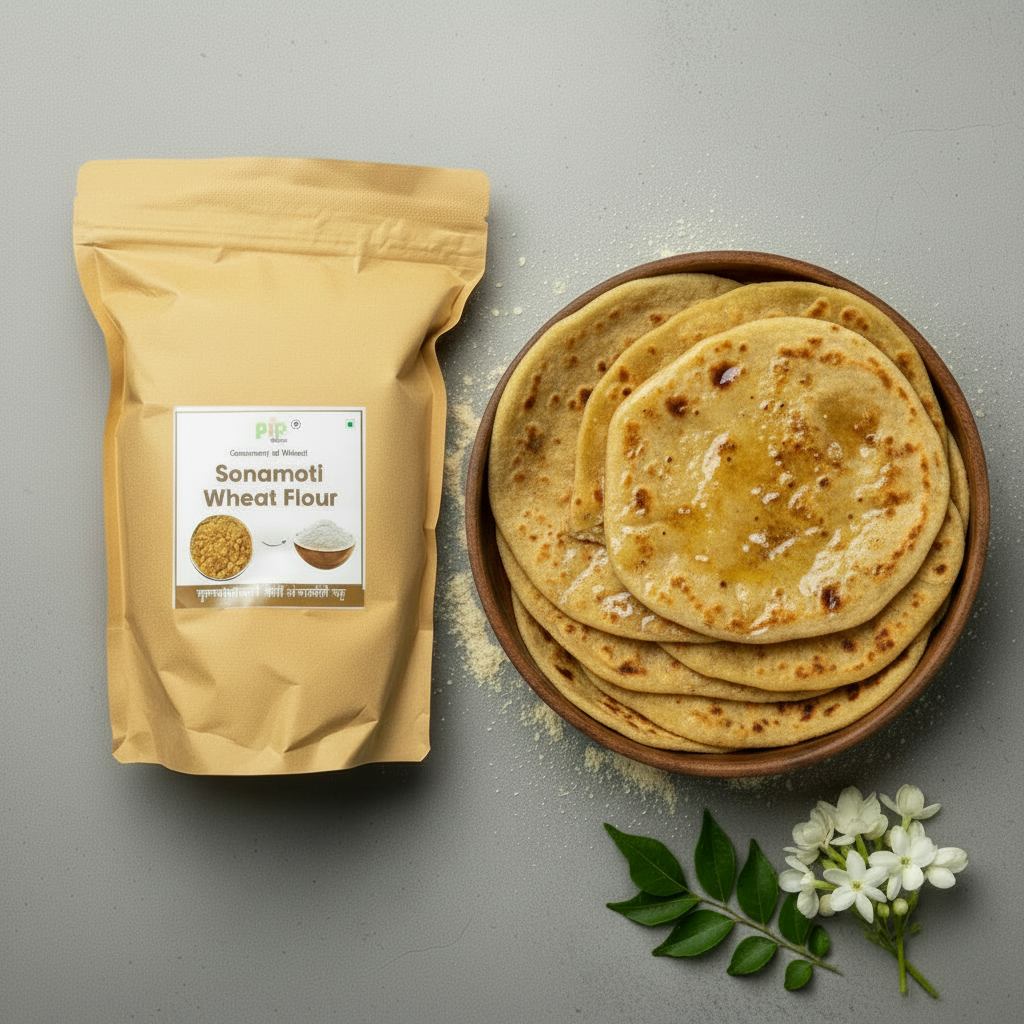 Buy SonaMoti Wheat Flour Online - Premium Wheat Atta | PIP AGRO